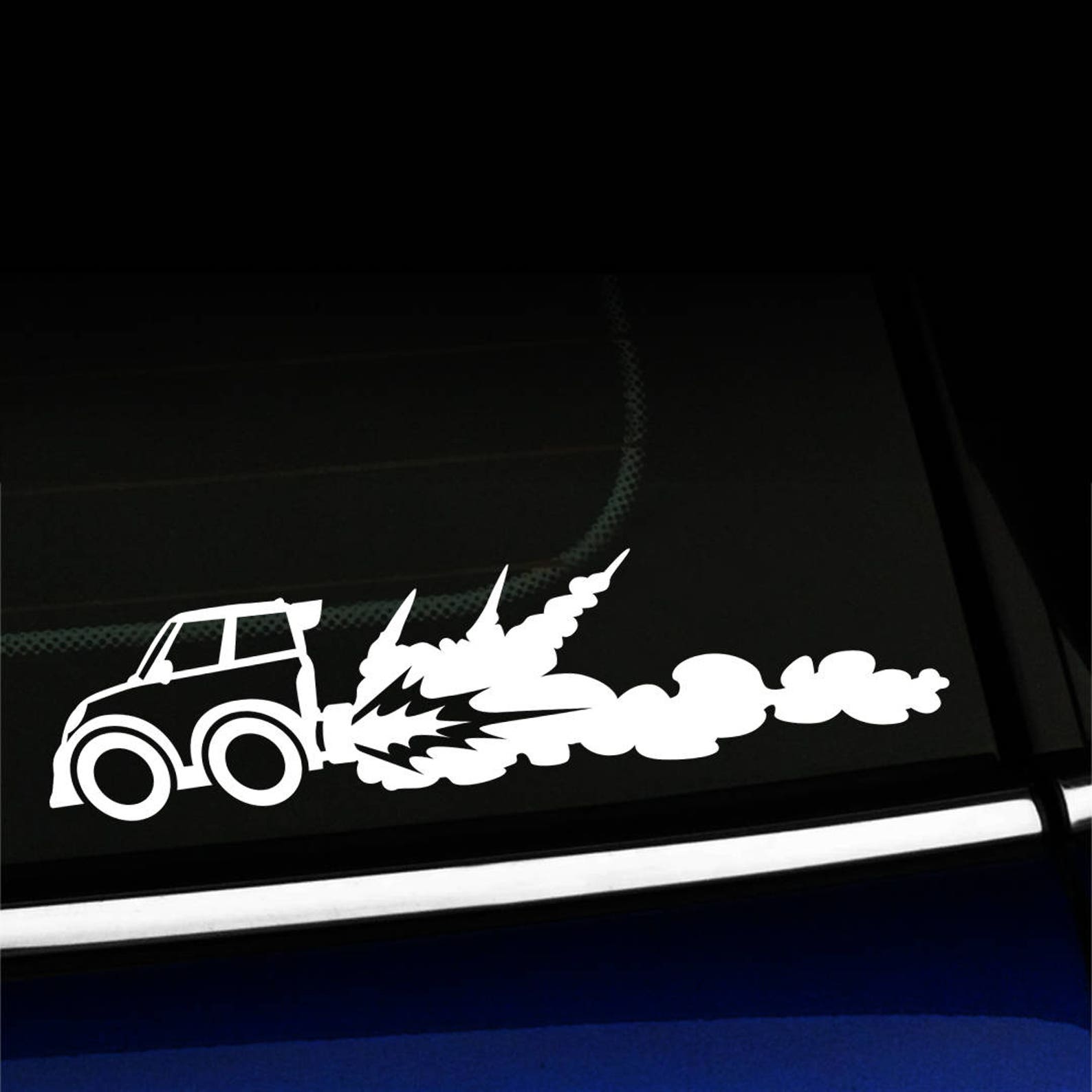 Rocket Car Decal - Etsy