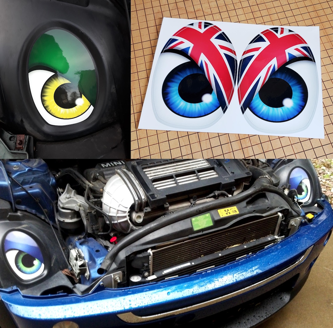 Custom Under the Bonnet Eyes Stickers for 1st Gen Hardtop and ...