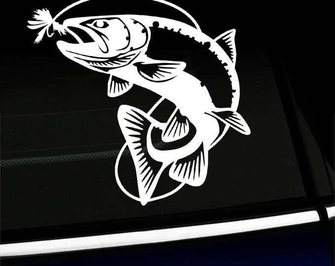 Jumping Trout Decal - Etsy