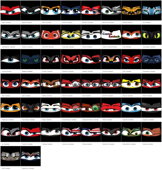 Eyeshades Custom Eyes for Your Car Etsy
