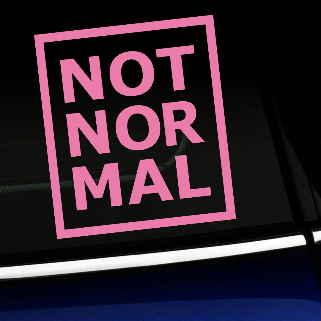 Not Normal Decal - Etsy
