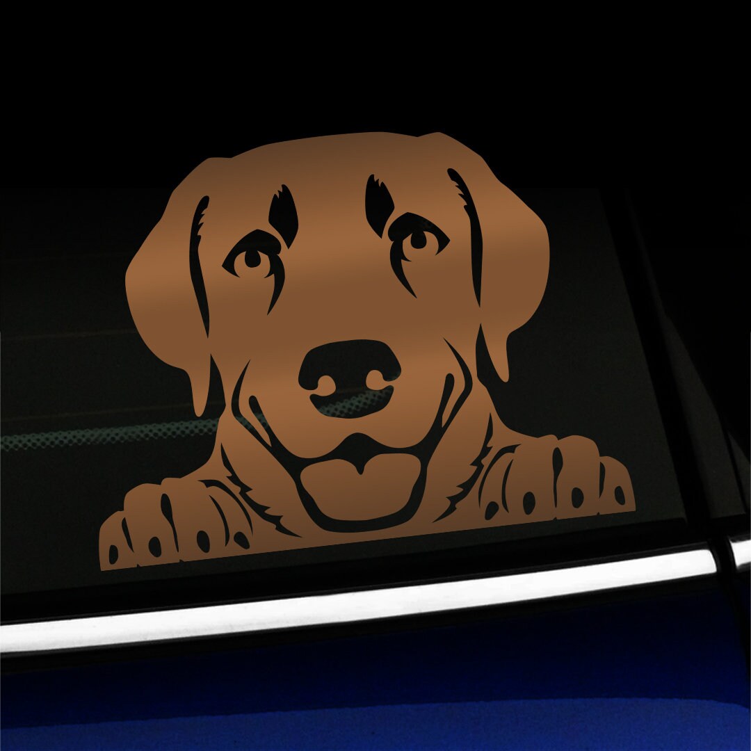 Peeking Lab Labrador Retriever Decal - Etsy