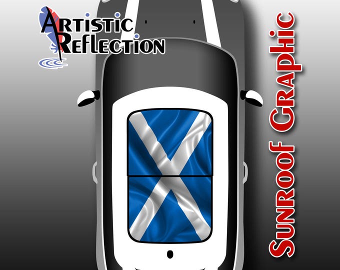 Scotland Flag Waving Sunroof Graphic for MINI Cooper - Etsy