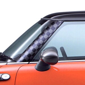 Checkered Flag A Pillar Graphics - Set of 2 Decals for MINI Cooper R50 ...