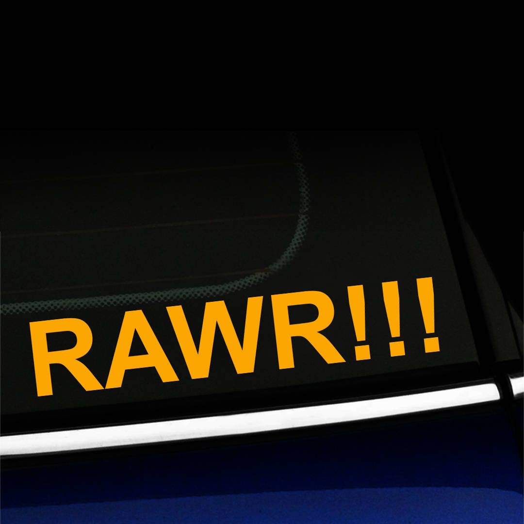 Rawr Decal | Etsy