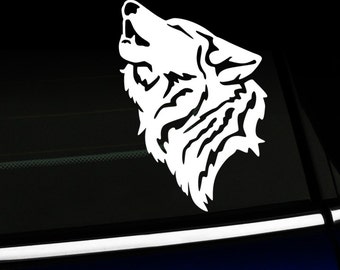 Wolf Car Vinyl Decal | Etsy