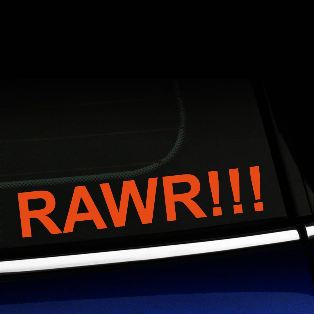 Rawr Decal | Etsy