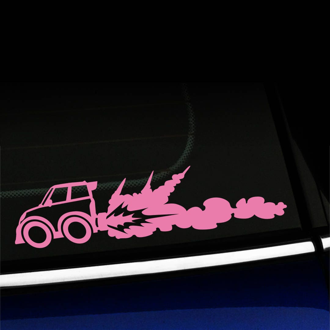 Rocket Car Decal - Etsy