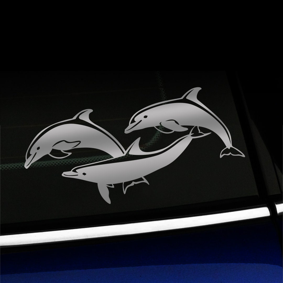 Dolphins Vinyl Decal - Etsy
