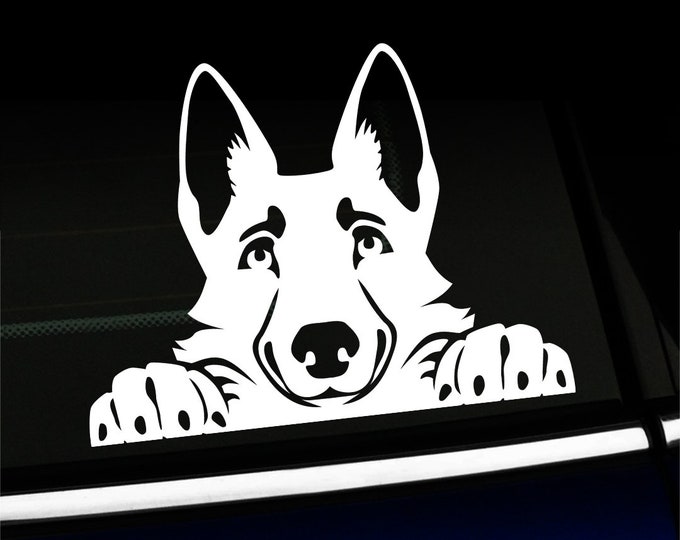 Peeking Bunny Decal | Etsy