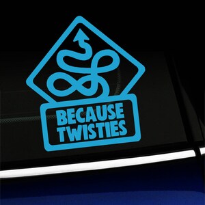 Because Twisties - Twisty Road Sign - Decal for MINI Cooper - Etsy
