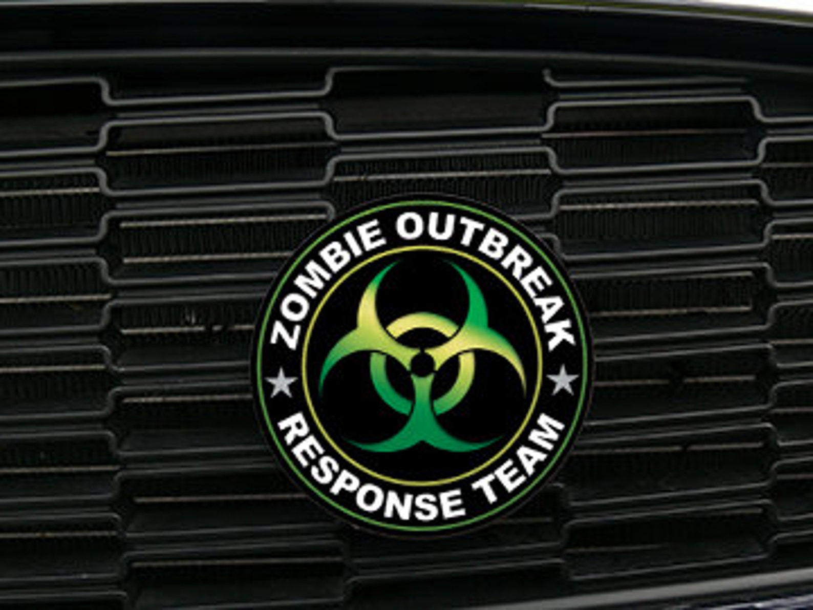 Zombie Outbreak Response Team - Magnetic Grill Grille Badge for MINI ...