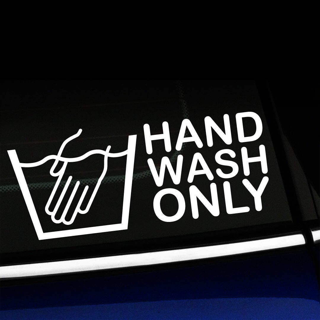 Hand Wash Only - Decal - Choose Your Color! - Etsy