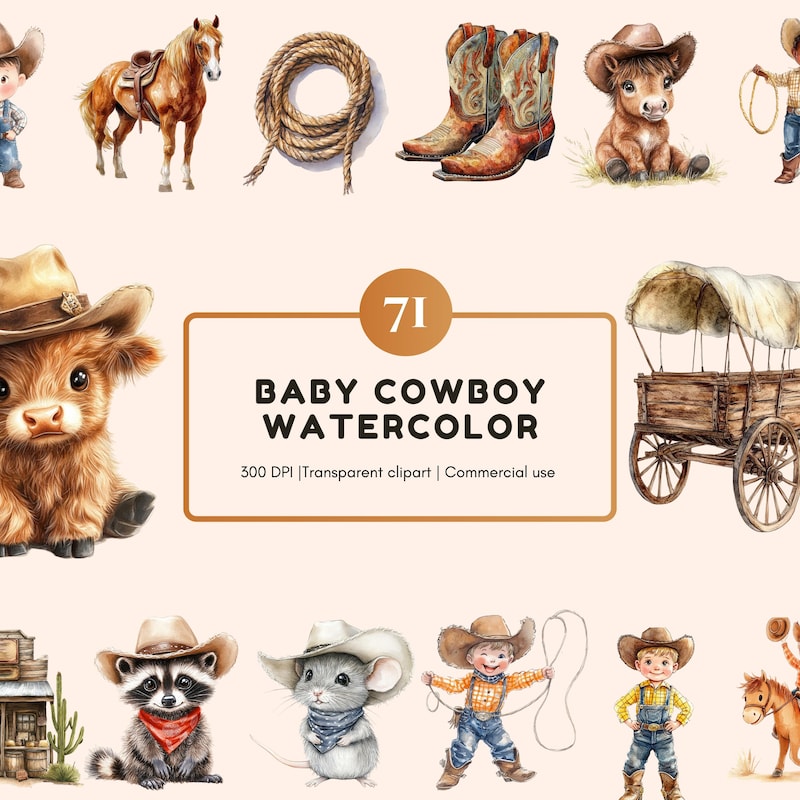 Mini Cowboy Stencils - Etsy