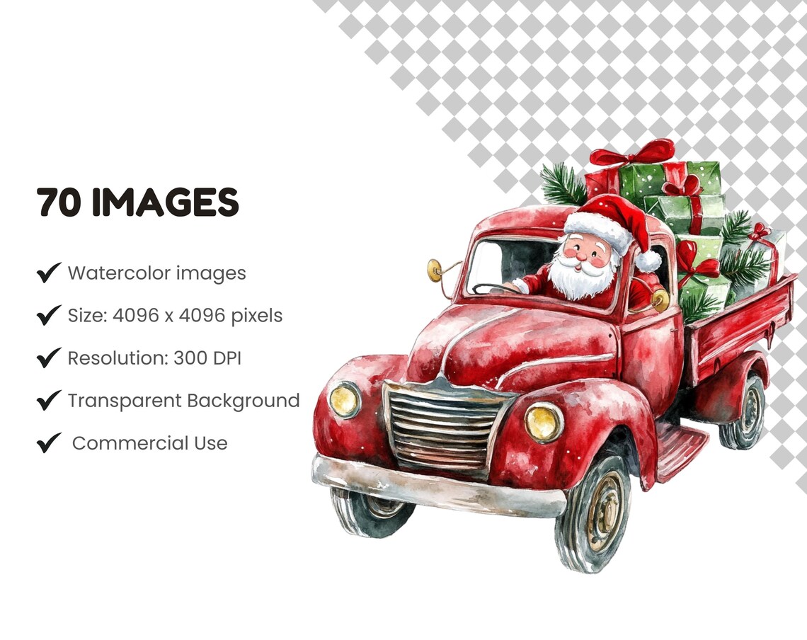 Vintage Christmas Elements Clipart Png Bundle, Christmas Elements ...