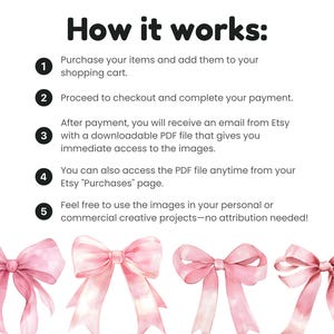 Pink Coquette Bow Clipart Bundle, Watercolor Pink Bow Ribbon Clipart ...