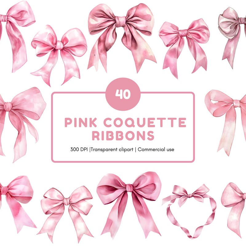 Pink Coquette Bow - Etsy