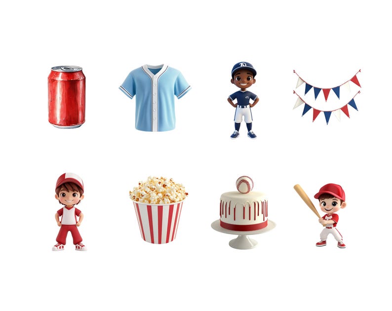 Watercolor Baseball Clipart Bundle, Baseball Kids Clipart, Baseball Png ...