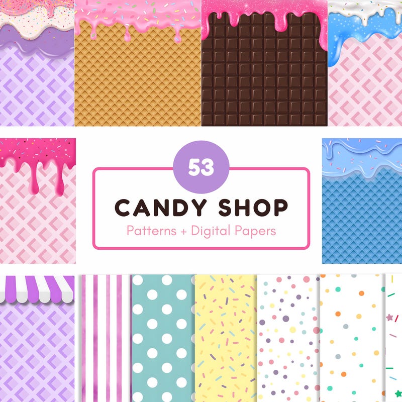 Watercolor Sweets Clipart - Etsy