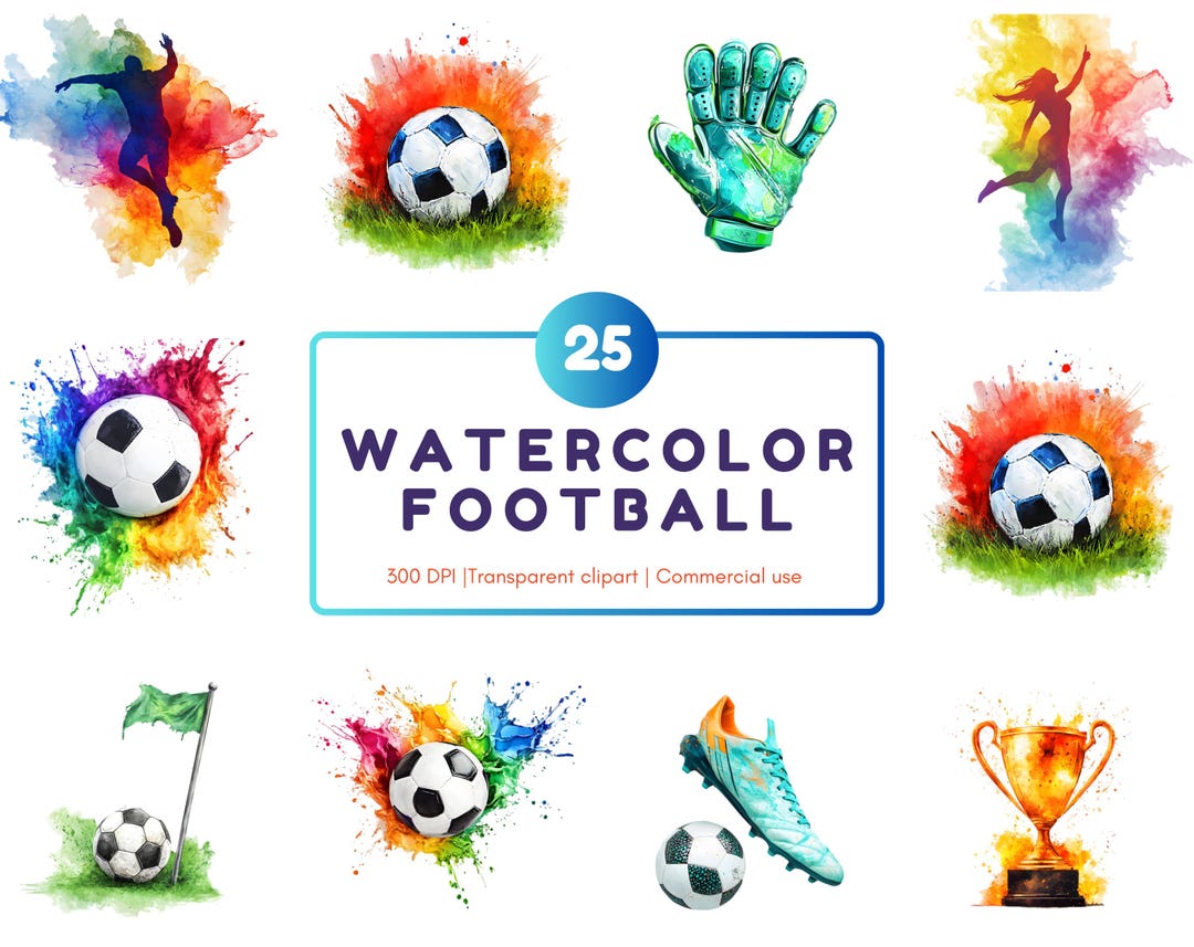 Soccer Clipart Png Bundle, Soccer Clipart Set, Soccer High Resolution ...