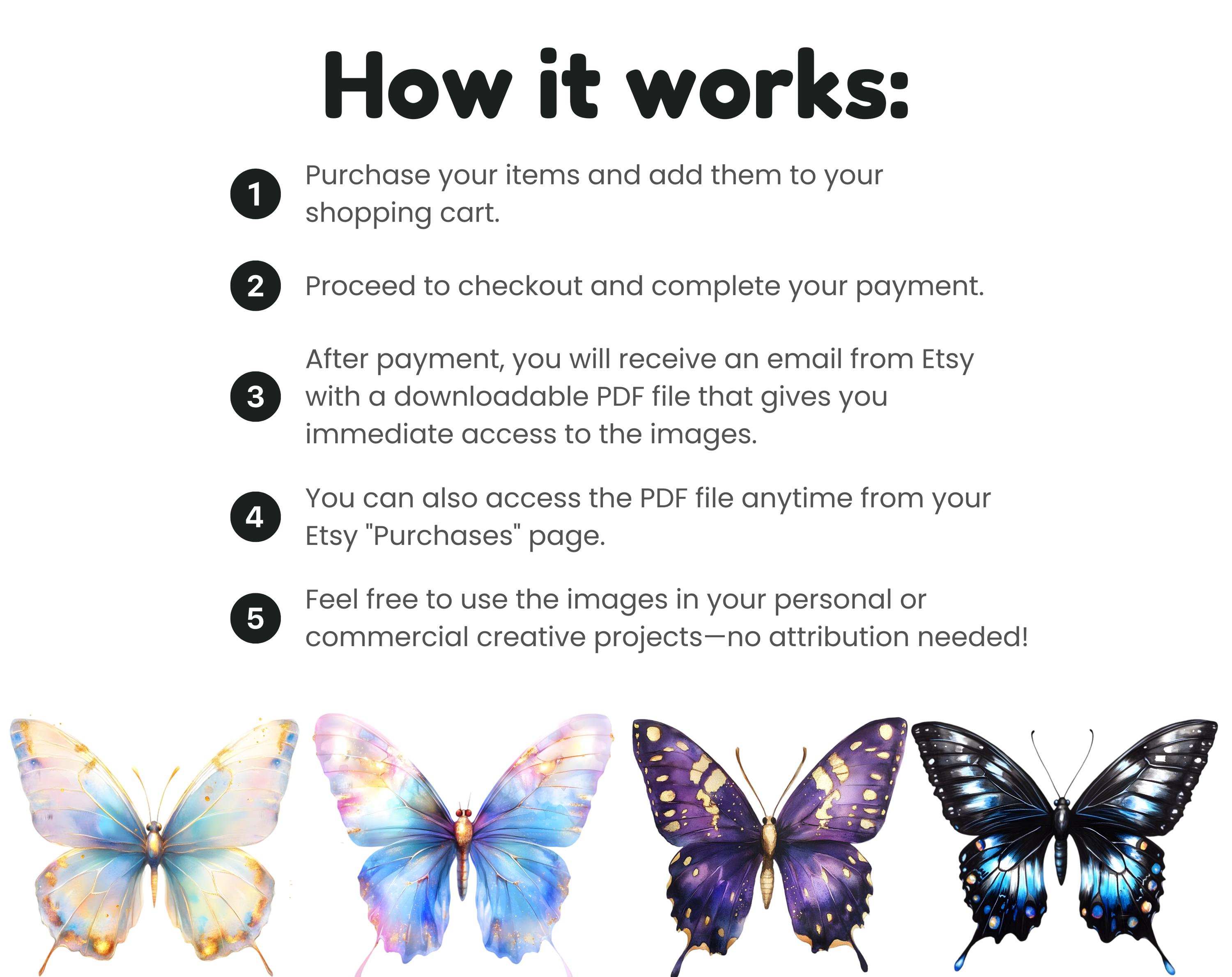 Watercolor Butterfly Clipart Bundle, Rainbow & Neon PNG (digital ...