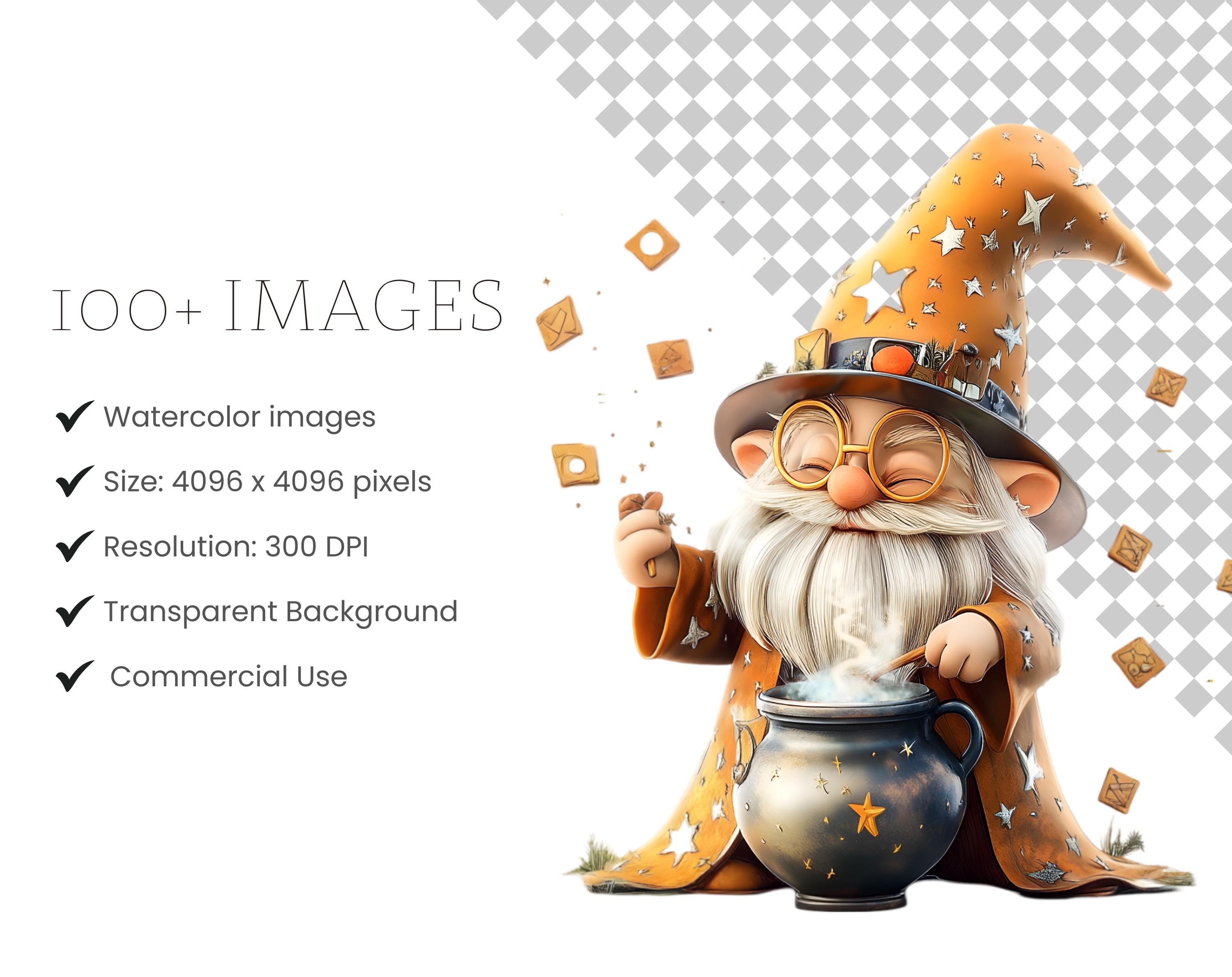 108 Watercolor Wizard School Clipart Bundle, Wizard School Clipart ...