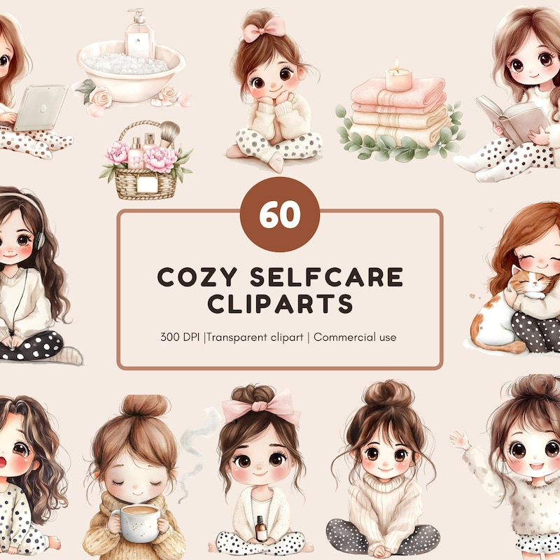 Self Care Clip Art - Etsy