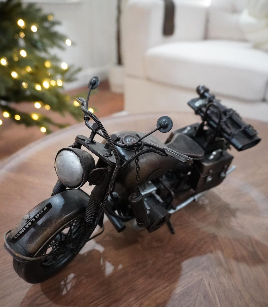 Handcrafted Vintage Style BMW Motorcycle Model - Etsy