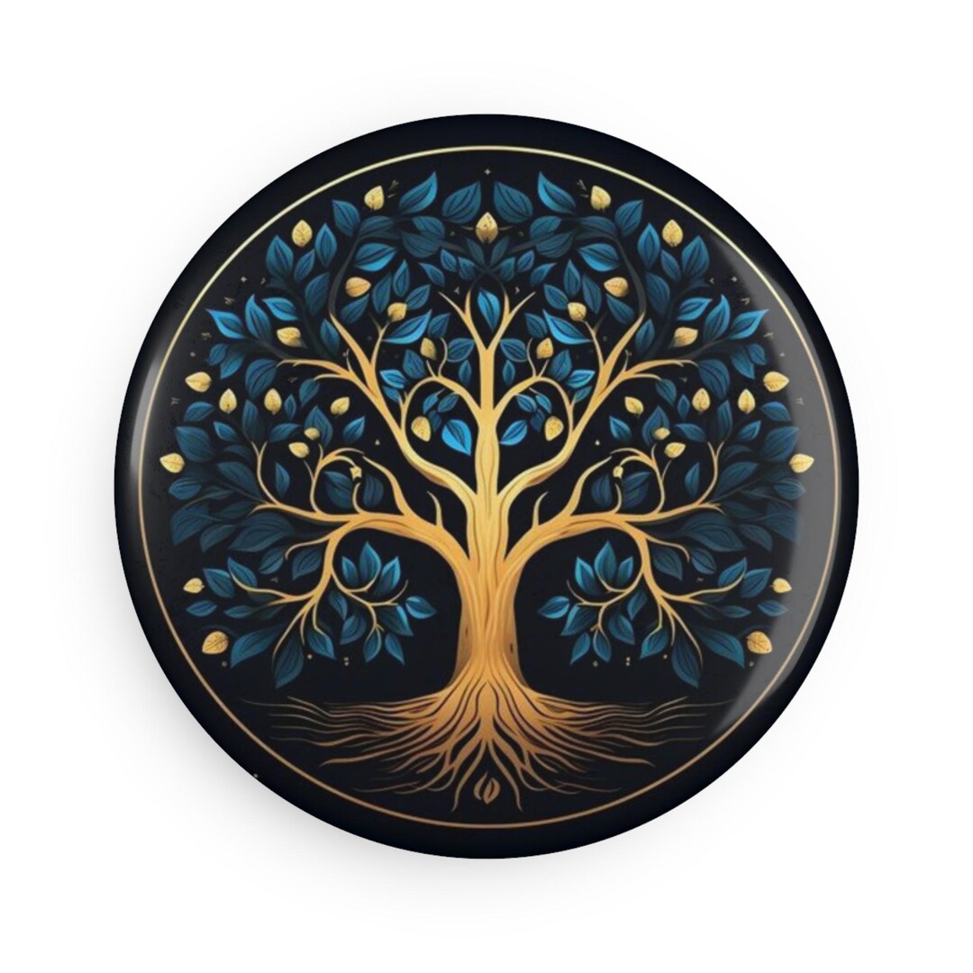 Tree of Life Button Magnet Set Nature-inspired Magnetic Decor for Home ...