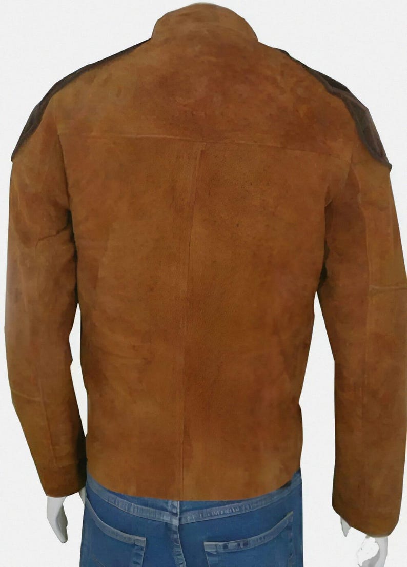 Warriors Colonial Viper Pilot Battlestar Galactica Brown Genuine Suede ...