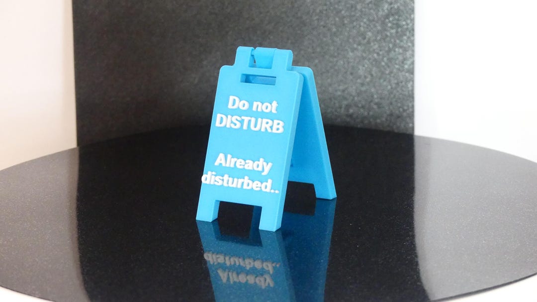 Do Not Disturb, Already Disturbed Desk Sign – Funny Office Sign ...