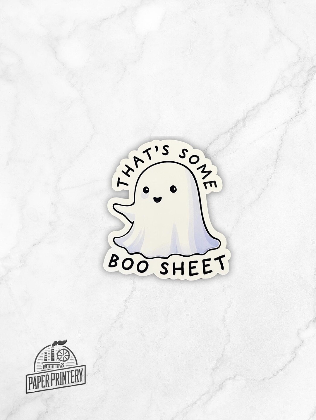 Boo Sheet Ghost Sticker or Magnet - Cute Halloween Vinyl Decal, Office ...