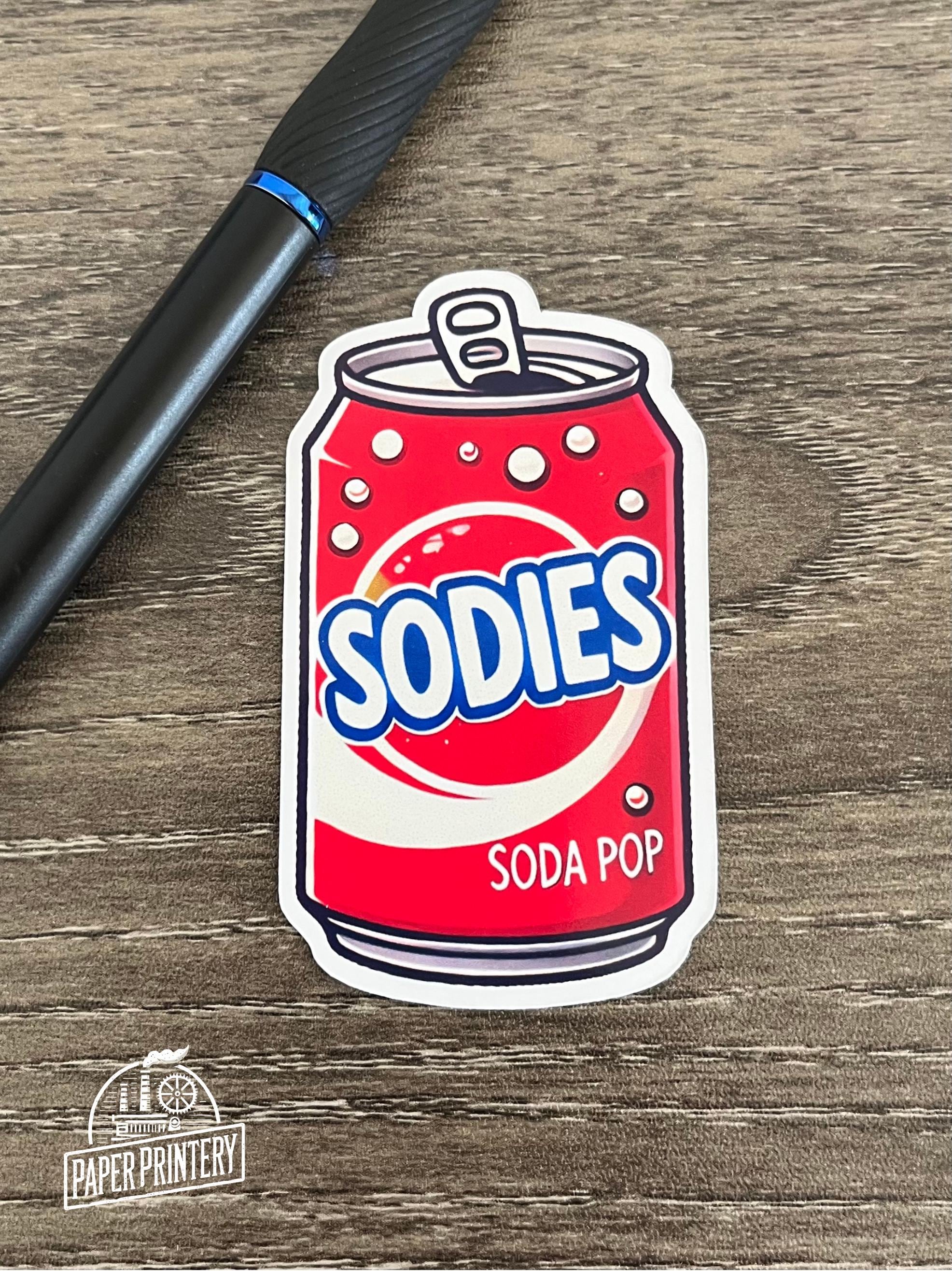 Funny Sodies Sticker or Magnet - Quirky Soda Pop Design Inspired by ...