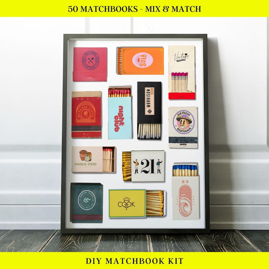 Matchbook Poster Template, Blank Matchbook Template, Blank Matchbook ...