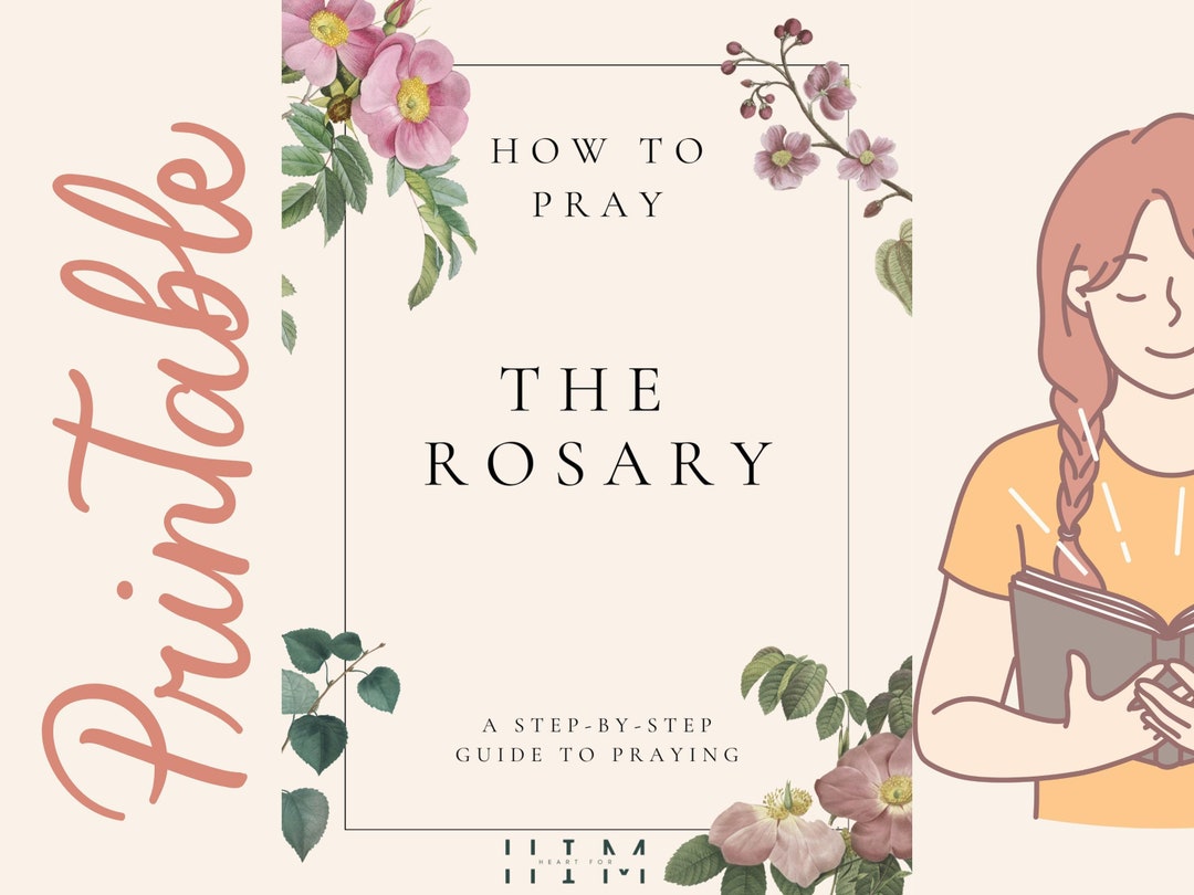 How to Pray the Rosary | Step-by-step Printable Guide | Bible Study ...