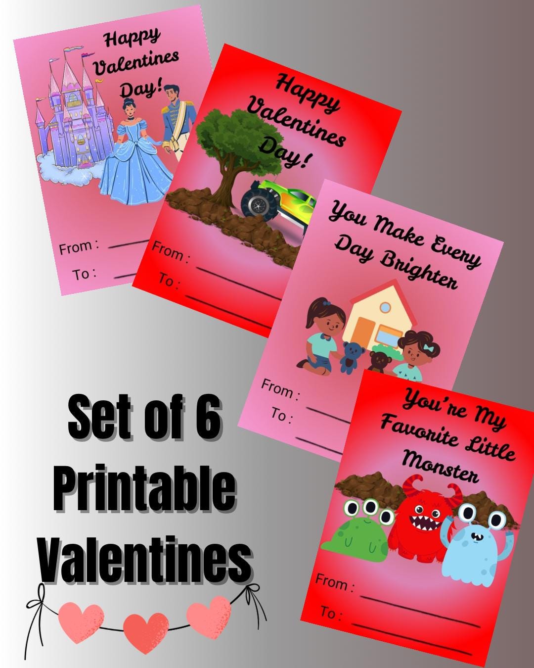 Valentines Day Cards for Kids Classroom Cards Kids Classroom Valentines ...