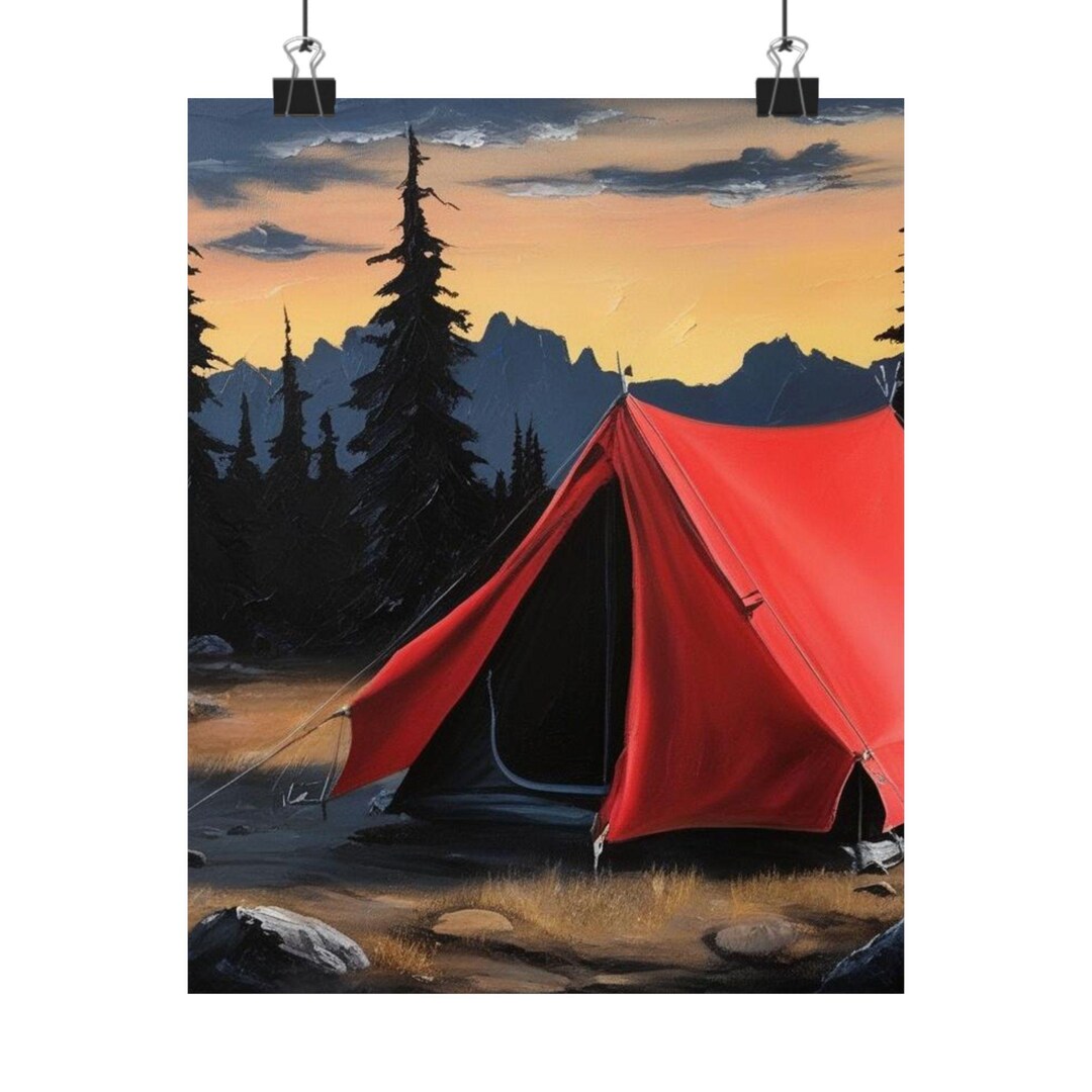 Adventure Awaits Matte Vertical Posters, Camping Wall Art, Outdoor ...