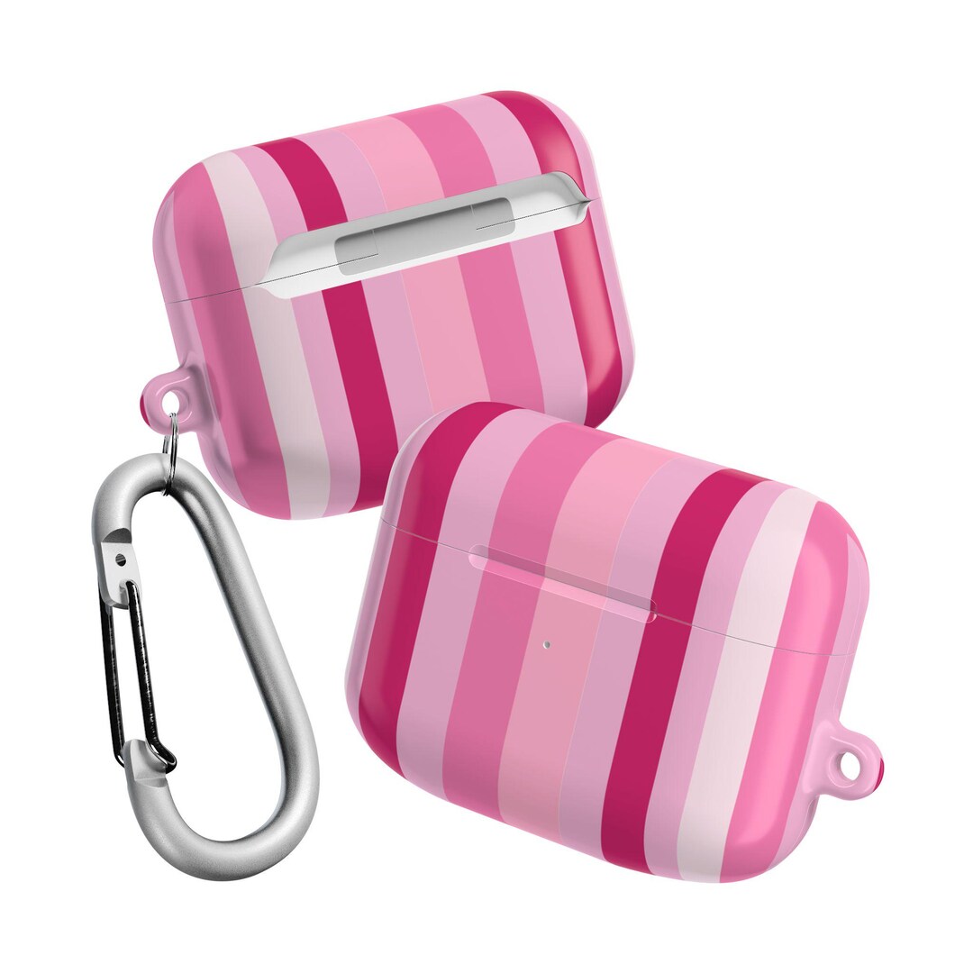 Pink Line Candy Print AirPod Case | for Airpods 1,2,3 and Airpods Pro 1 ...