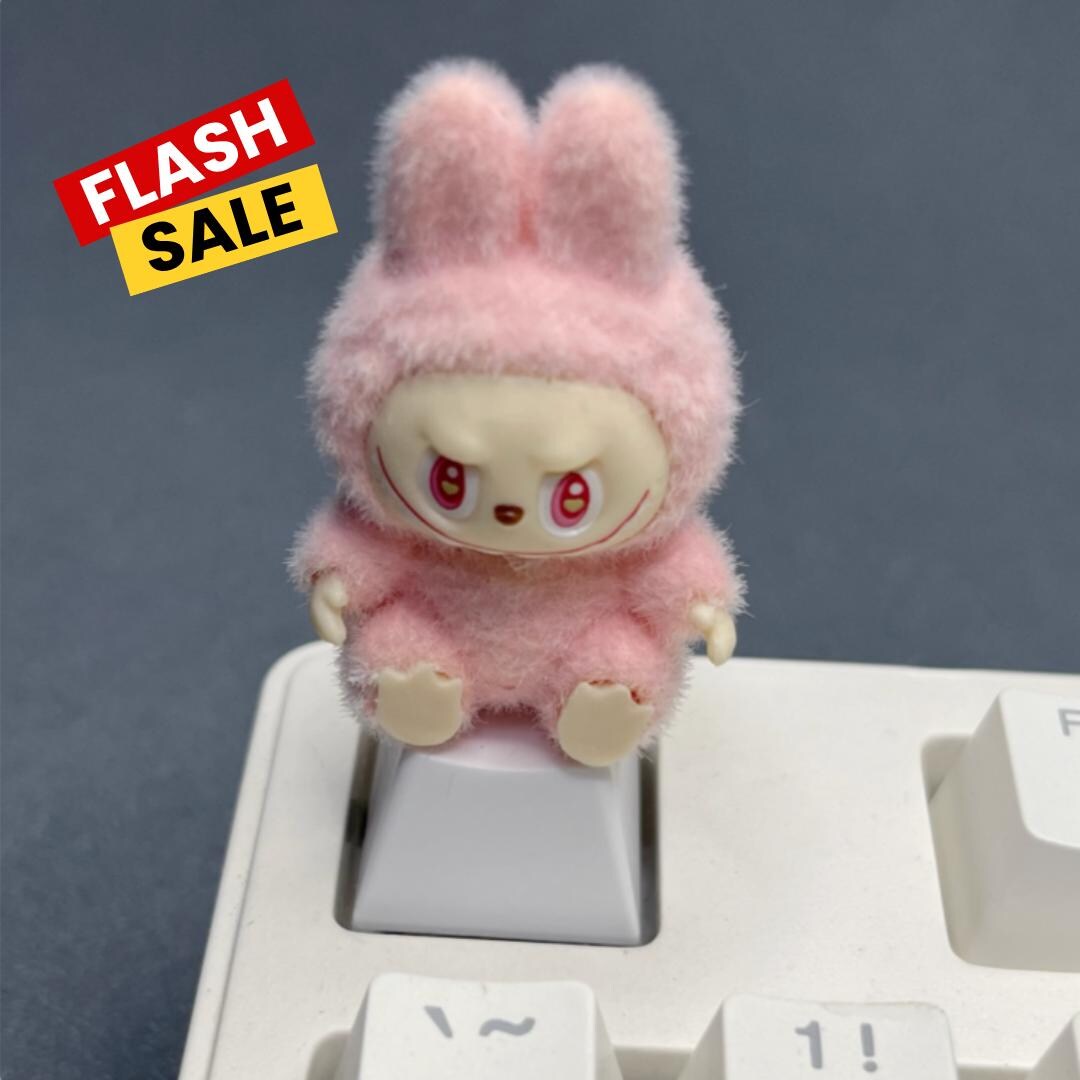 Handcrafted Kawaii Labubu Keycap Anime-inspired Pop Mart Collectible ...