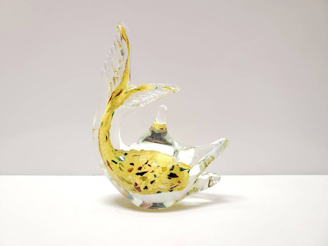 Yellow JICO Italian Glass Fish Jello Salad - Etsy