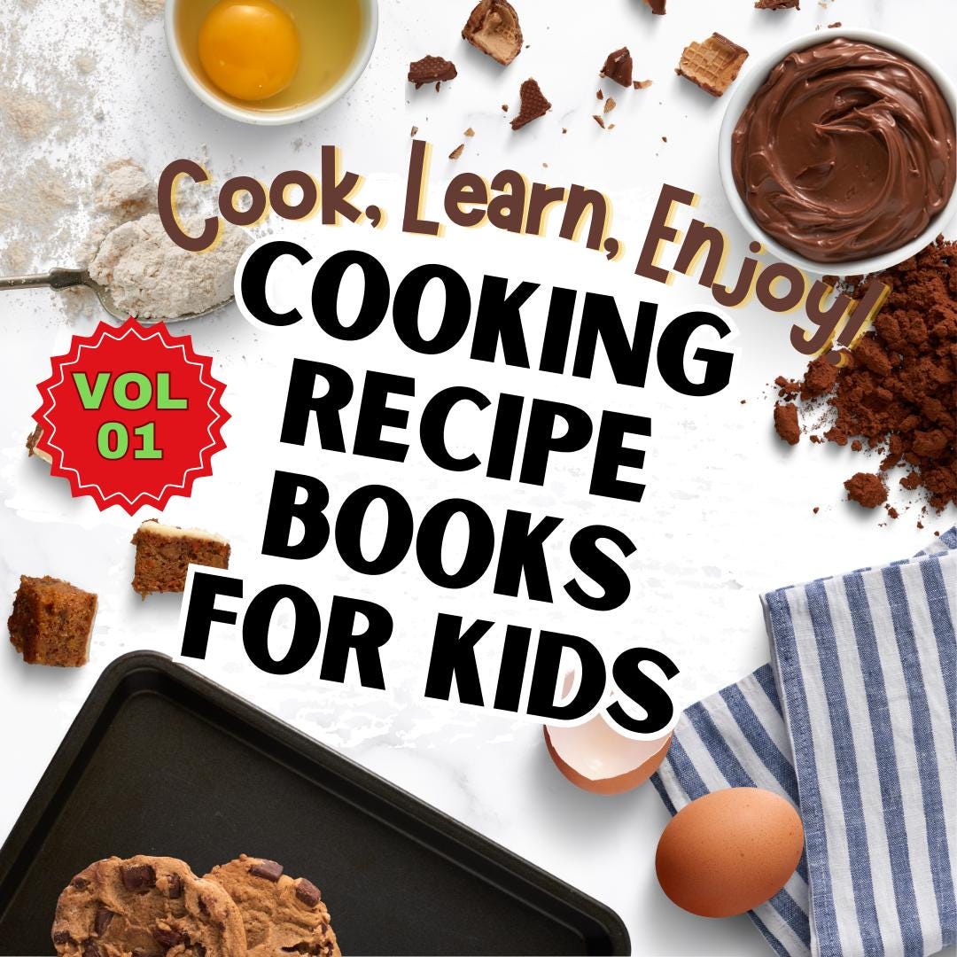 Cooking Recipe Book for Kids Volume 01 - Fun, Easy, and Delicious! - Etsy