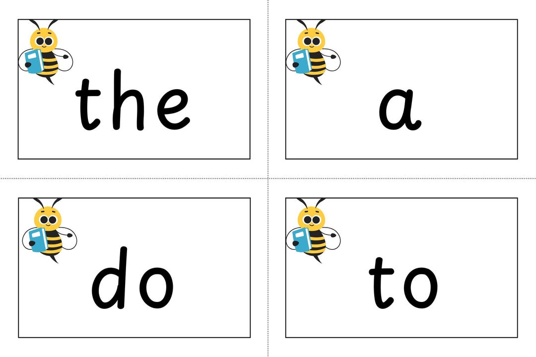 Year 1 Spellings Flash Cards: KS1 Tricky Words (digital Download) - Etsy