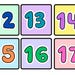Number Flash Cards - Numbers 0-20- Number Matching - Practising Number ...