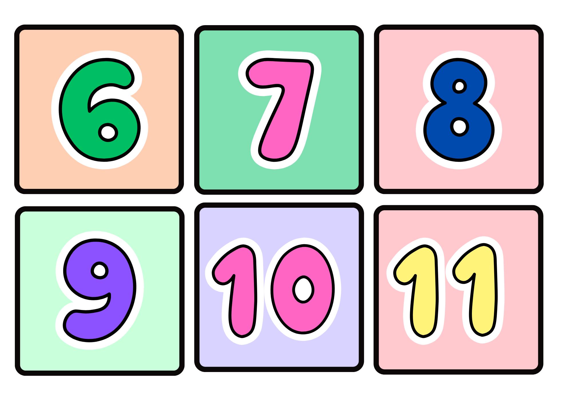 Number Flash Cards - Numbers 0-20- Number Matching - Practising Number ...