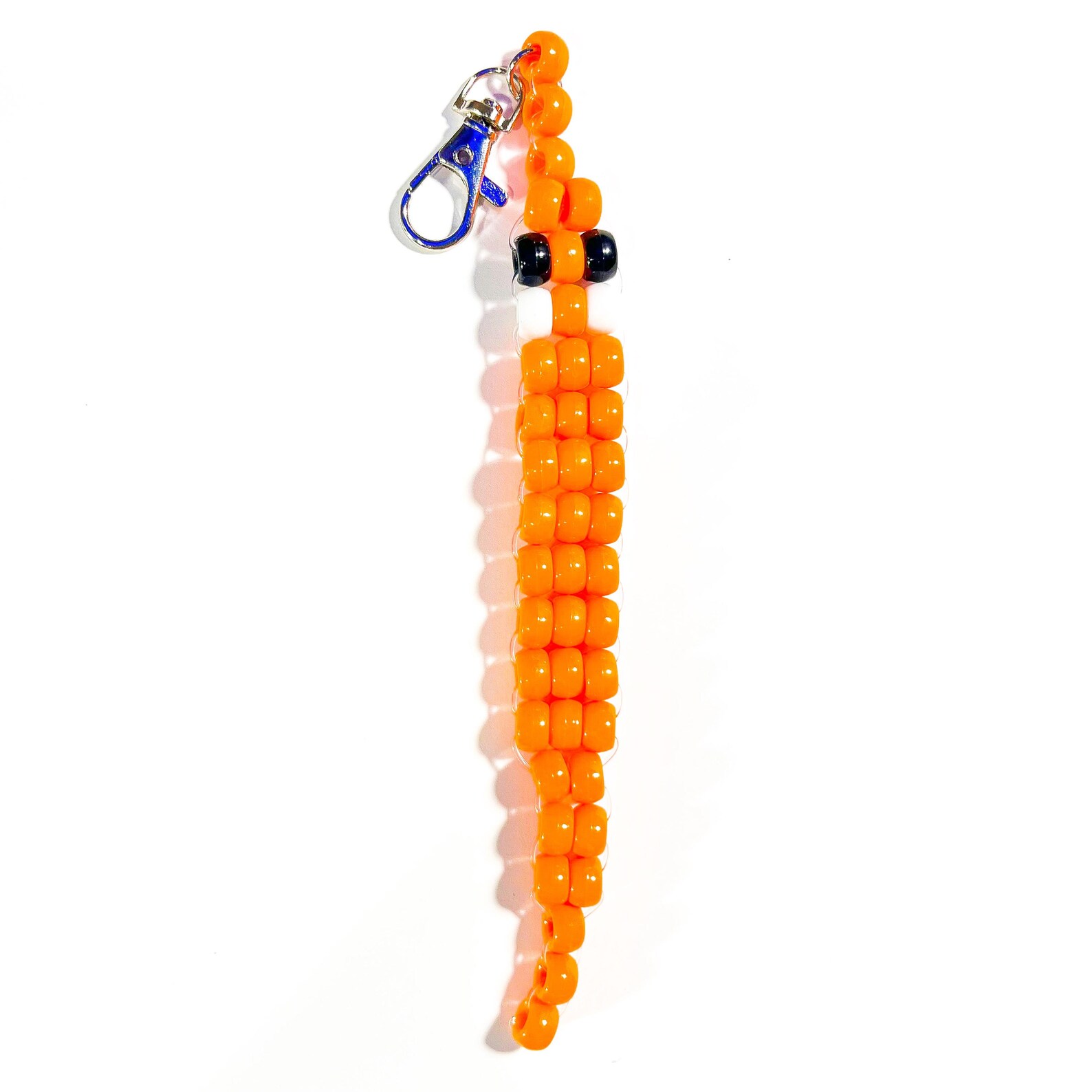 Candi Worm on A String Keychain: Bead Keychain - Etsy