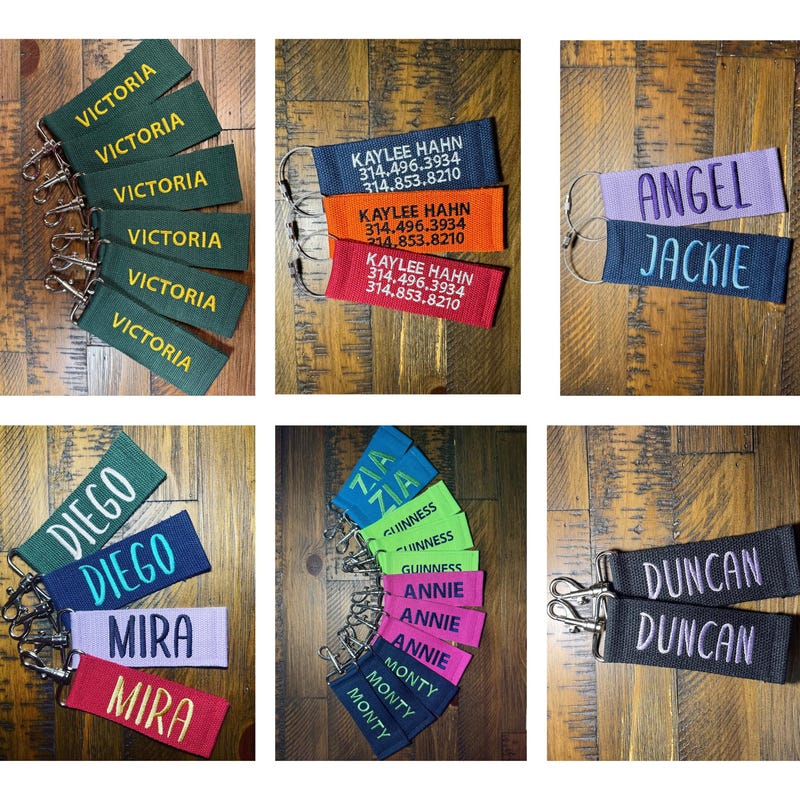 Fabric Luggage Tag - Etsy