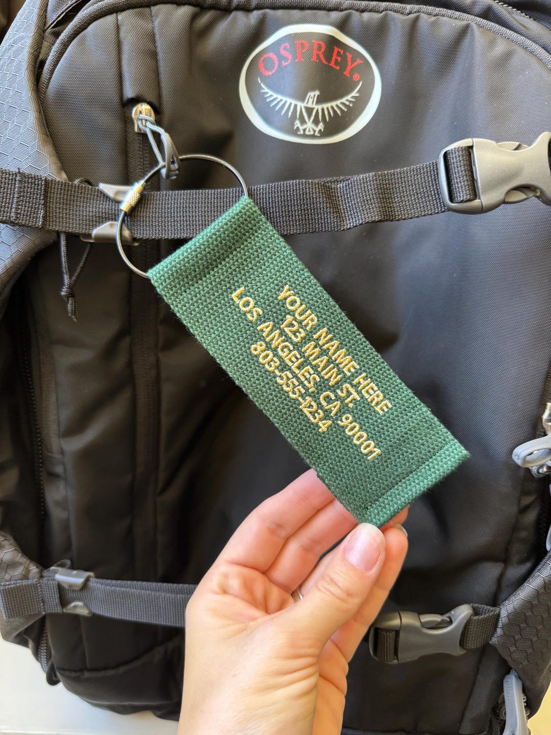 Embroidered Tag for Suitcase- Double Sided- Custom Bag Tag - Etsy