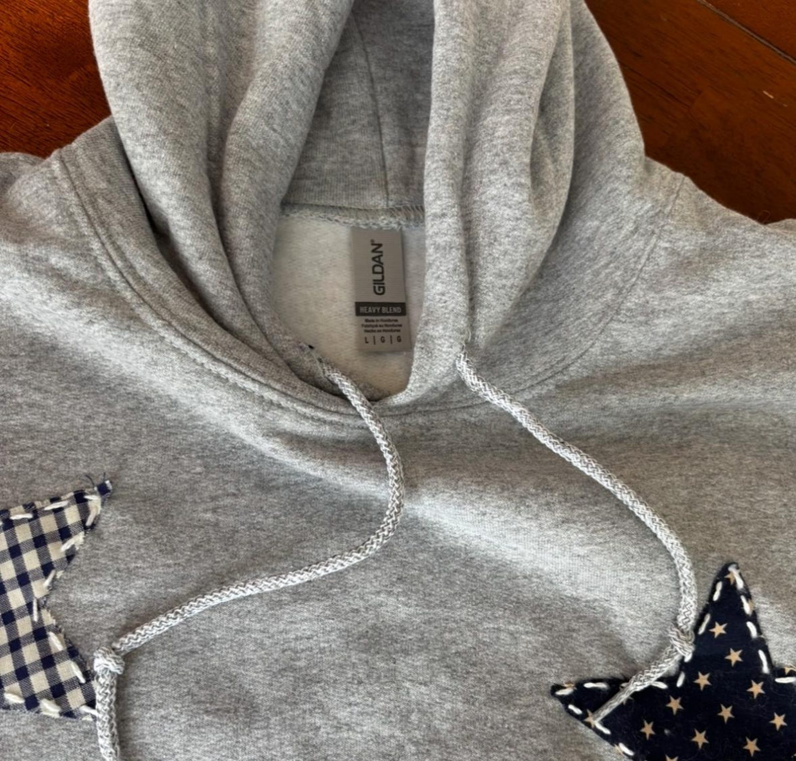 Star Patchwork Hoodie - Etsy