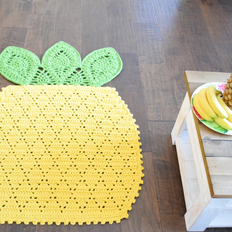 Pineapple Rug - Etsy
