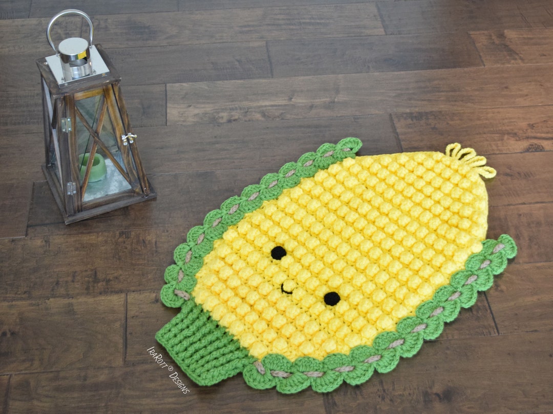 CROCHET PATTERN Corny the Cob Corn Rug - Etsy